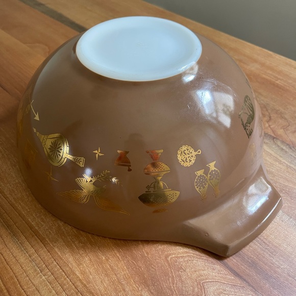 Pyrex | Kitchen | Vintage Pyrex Early American 444 Brown Gold ...